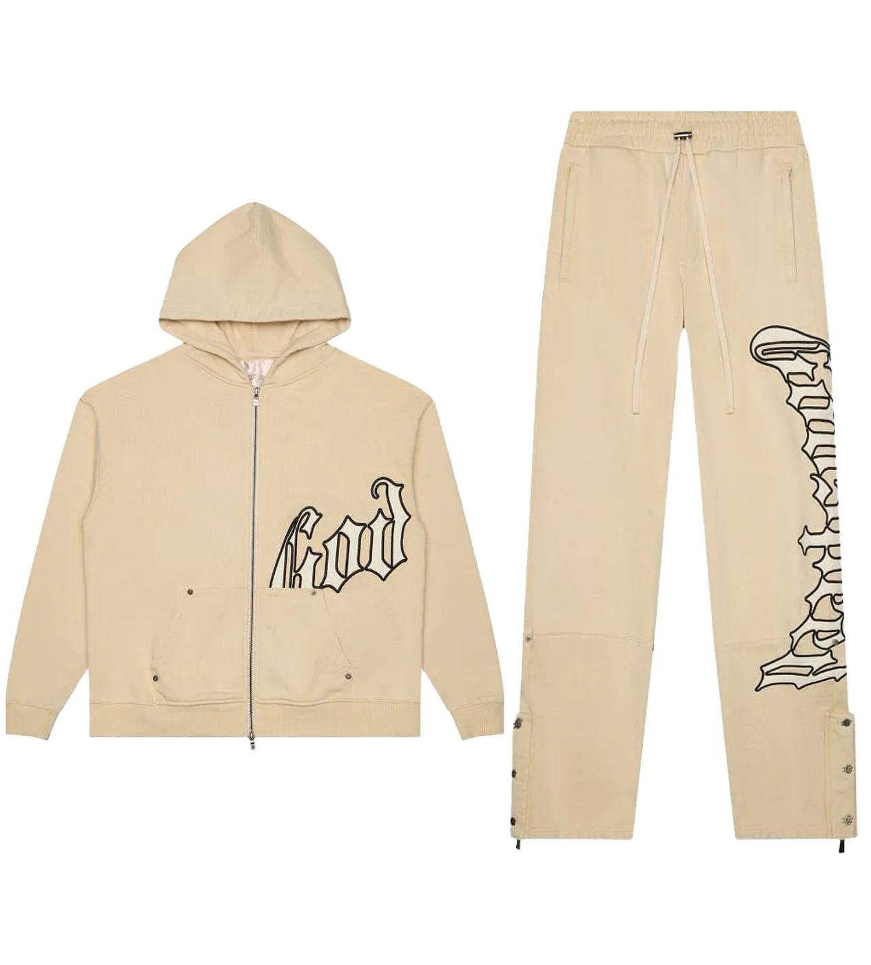 Godspeed OG Logo Sweatsuit V2 "Creme / Bone" – Prized Wear